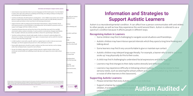 Autism Education Resources | twinkl.com.au