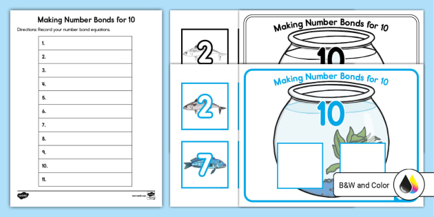 Number Bonds Worksheets | twinkl.com