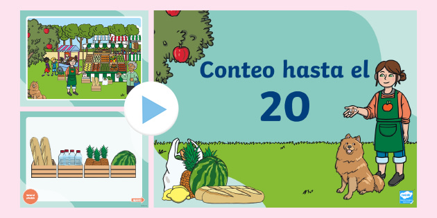 PowerPoint: Conteo hasta el 20 (Teacher-Made)