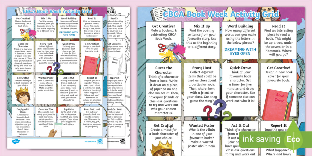 CBCA Book Week Activity Grid (teacher made)