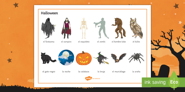 Halloween Word Mat Spanish (teacher made)