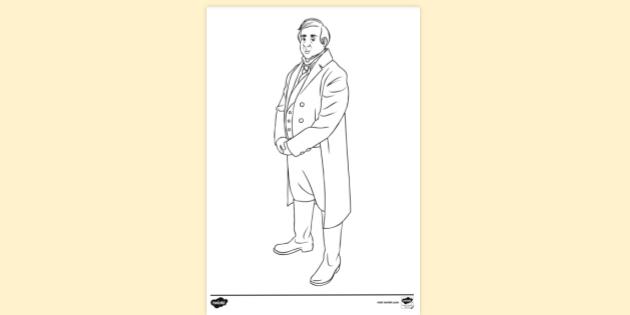 FREE! - Mr Bennet Colouring Sheet | Colouring Sheets