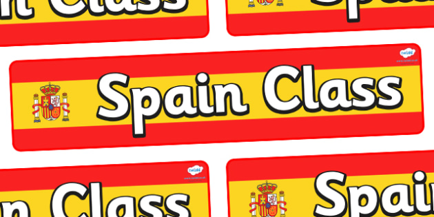 FREE! - Spain Themed Classroom Display Banner (Teacher-Made)