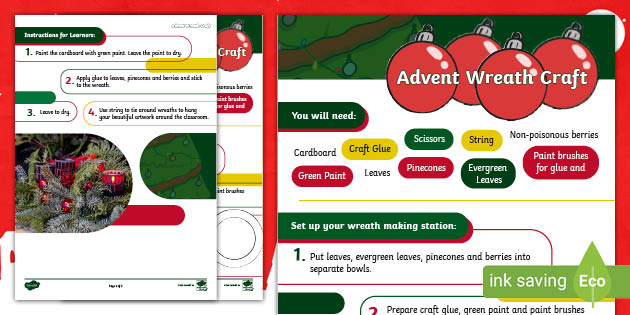 Advent Wreath Craft Activity
