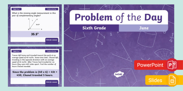Math Problems of the Day | twinkl.com
