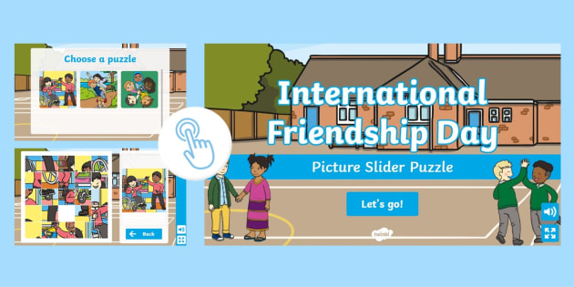 Interactive International Friendship Day Puzzle