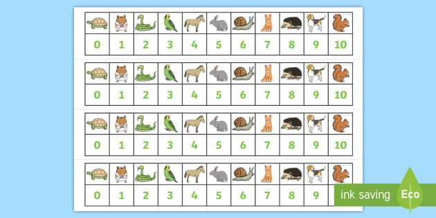 Pets Number Track (1-10) (teacher made)