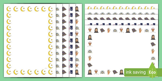 Eid Topic Page Borders (teacher made)