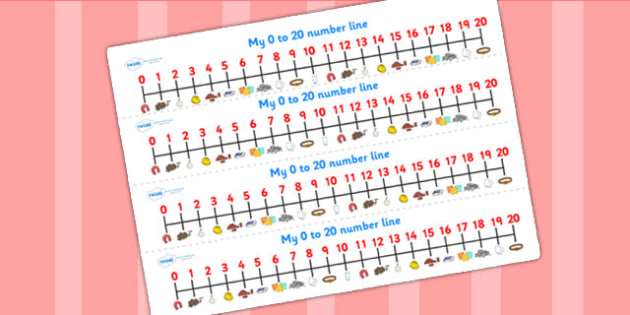 Materials Number Line 0 20