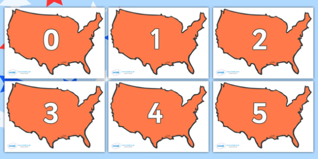 USA Numbers | twinkl.co.uk