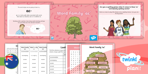 Year 6 Spelling: Word Families Lesson 2 (Teacher-Made)