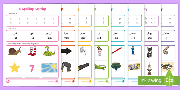 Sound Spelling Worksheets (teacher made)