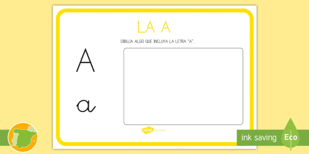 Ficha de lecto: Las vocales - La A - Vocales, Letras, Sonidos