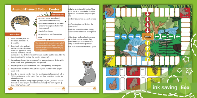 Animal-Themed Colour Contest Game