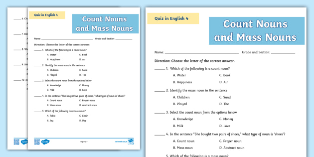 Test English • Twinkl.com.au