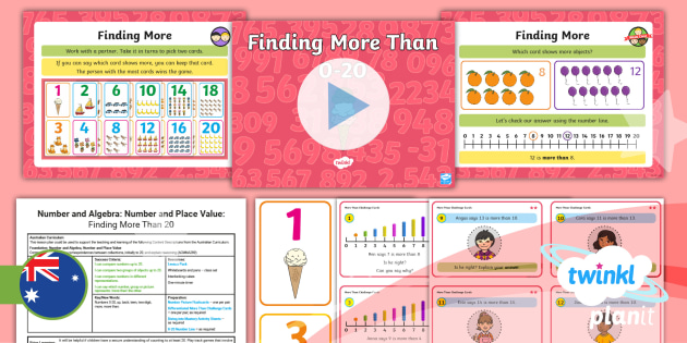 Foundation More, Less and Equal to 20 Lesson 1