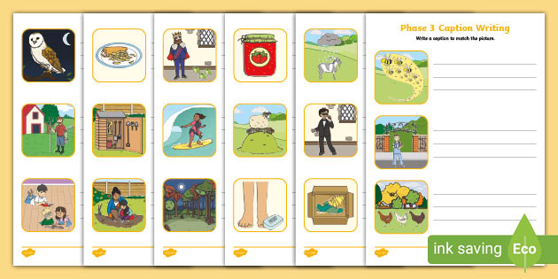 Phase 3 Caption Writing Activity (teacher made)