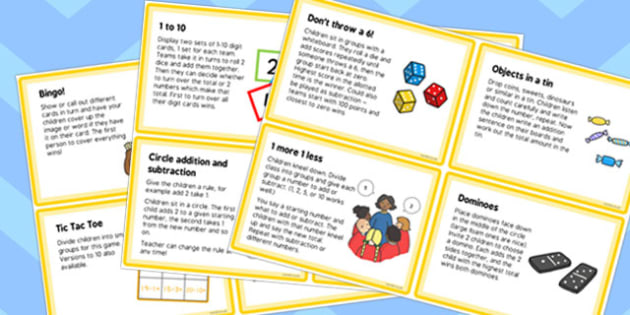 KS1 Addition and Subtraction Starter Idea Cards
