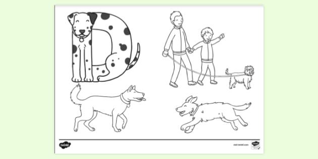FREE! - Dog Colouring | Colouring Sheets (teacher made)