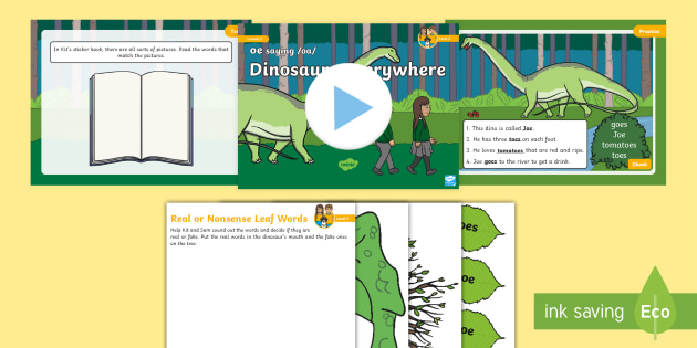 ‘ow’ and ‘oe’ saying /oa/ Lesson Pack - Level 5 Week 16 Lesson 3 ...