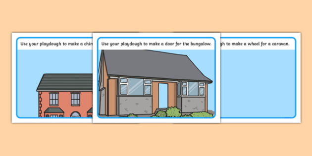 Houses And Homes Playdough Mats (teacher made)