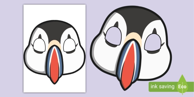 Puffin Role-Play Mask (teacher made)
