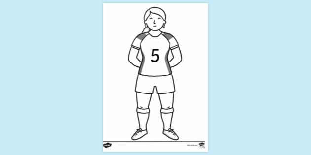FREE! - Rugby Player 5 Colouring Sheet | Colouring Sheet
