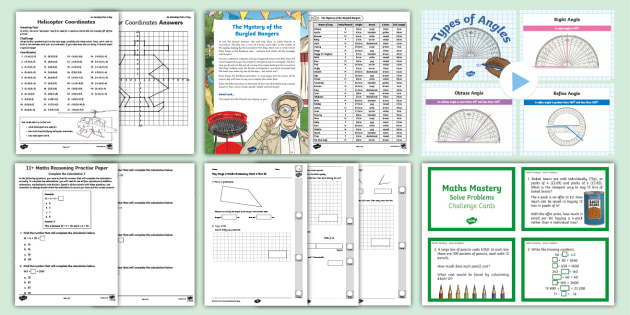 👉 11+ Maths Reasoning Pack (teacher made)
