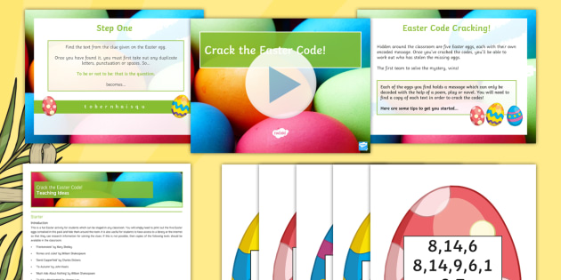 Crack The Easter Code! Activity Pack (teacher made)