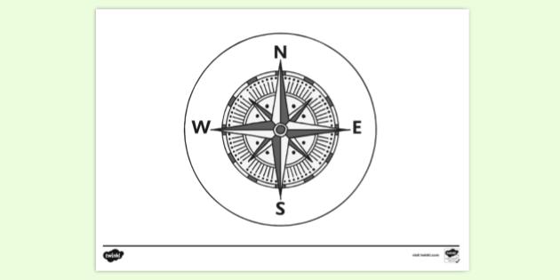 Compass Colouring | Colouring Sheets