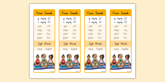 Twinkl Phonics Focus Words Bookmarks - Level 5 Week 18