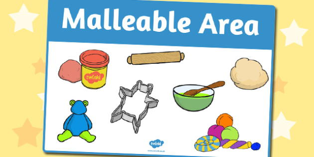 FREE! - 👉 Malleable Area Sign (teacher made)