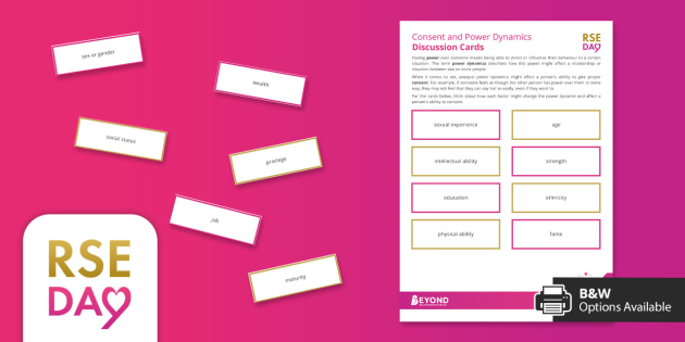 FREE! - Consent and Power Dynamics Discussion Cards