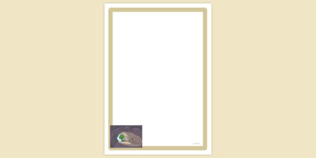 FREE! - Simple Blank Cave Page Border | Page Borders | Twinkl