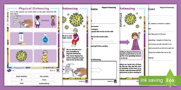 Let's Learn About Physical Distancing Differentiated Reading Comprehension
