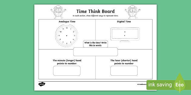 Time Think Board F-2 (Teacher-Made)
