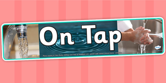 On Tap Photo Display Banner (teacher made)