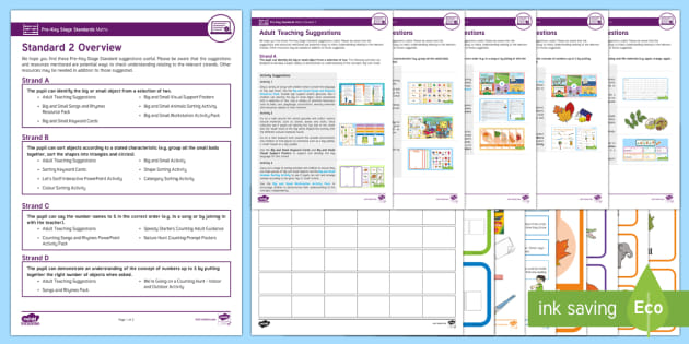 Pre-Key Stage Standards Maths Standard 2 Complete Resource Pack