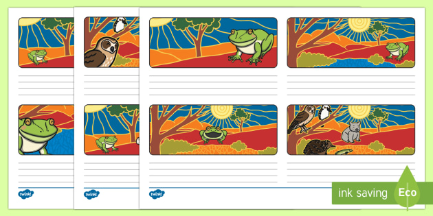Tiddalick the Frog Storyboard Template
