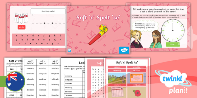 Year 6 Spelling: Soft 'c' Spelt 'ce' (teacher made)