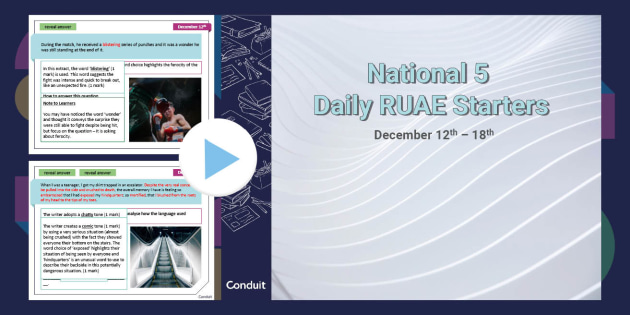 National 5 RUAE Resources | twinkl.co.uk