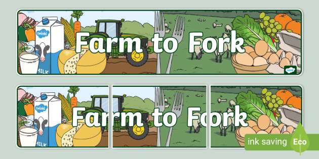 * NEW * Farm to Fork Display Banner (teacher made)