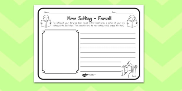 New Setting Forest Comprehension Worksheet