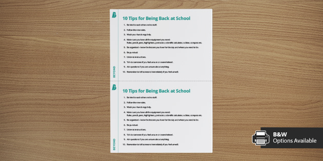 Top 10 Tips for Students Returning to School | Beyond