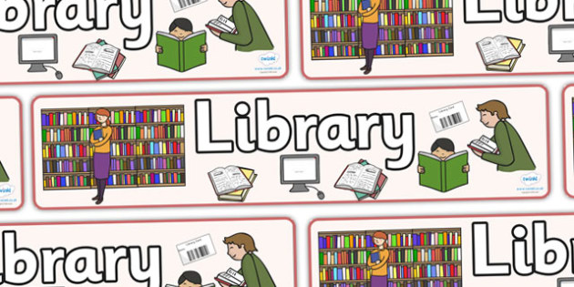 Library Role Play Display Banner (teacher made)