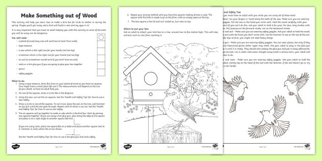 Make Something out of Wood Activity (teacher made)
