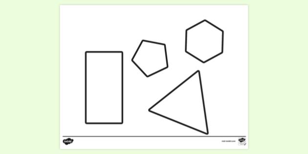 FREE! - Shapes Colouring Page | Colouring Sheets
