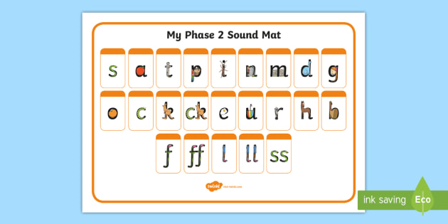 Phase 2 Letter Shapes Sound Mat (teacher made)