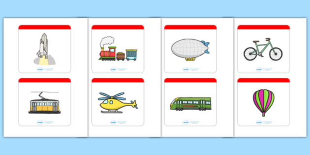 FREE! - Transport Matching Cards (teacher made)