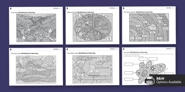 * NEW * Science Mindfulness Colouring Bundle (teacher made)